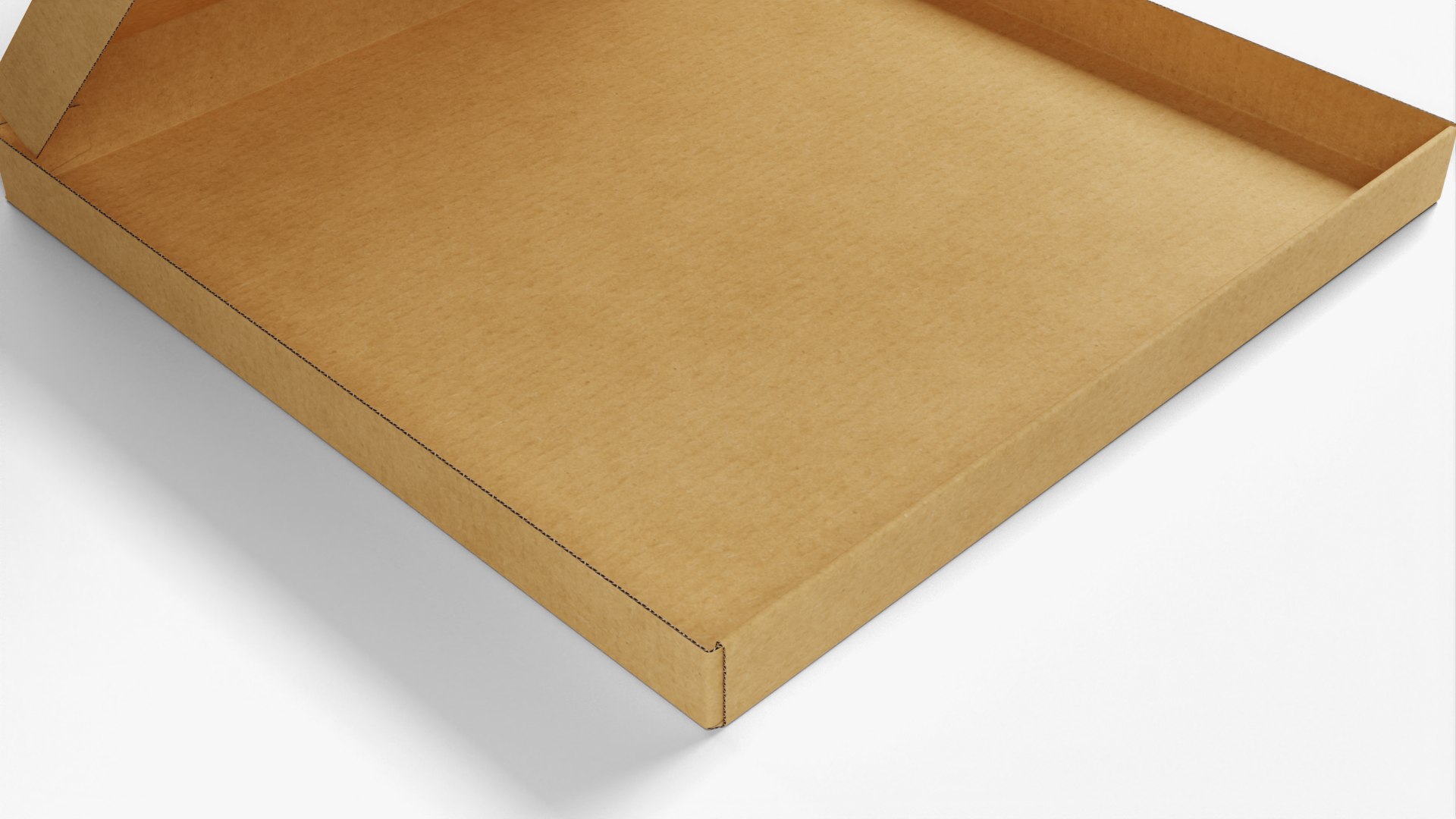 3D 10-inch Kraft Paper Open Pizza Box Model - TurboSquid 1981780