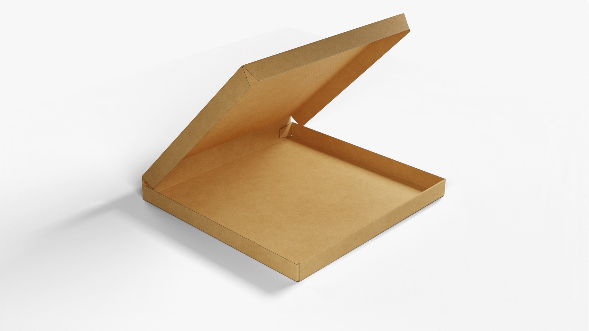 Empty Open Pizza Box