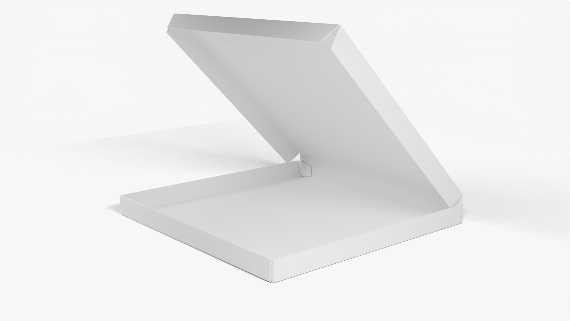 3D 10-inch Kraft Paper Open Pizza Box Model - TurboSquid 1981780