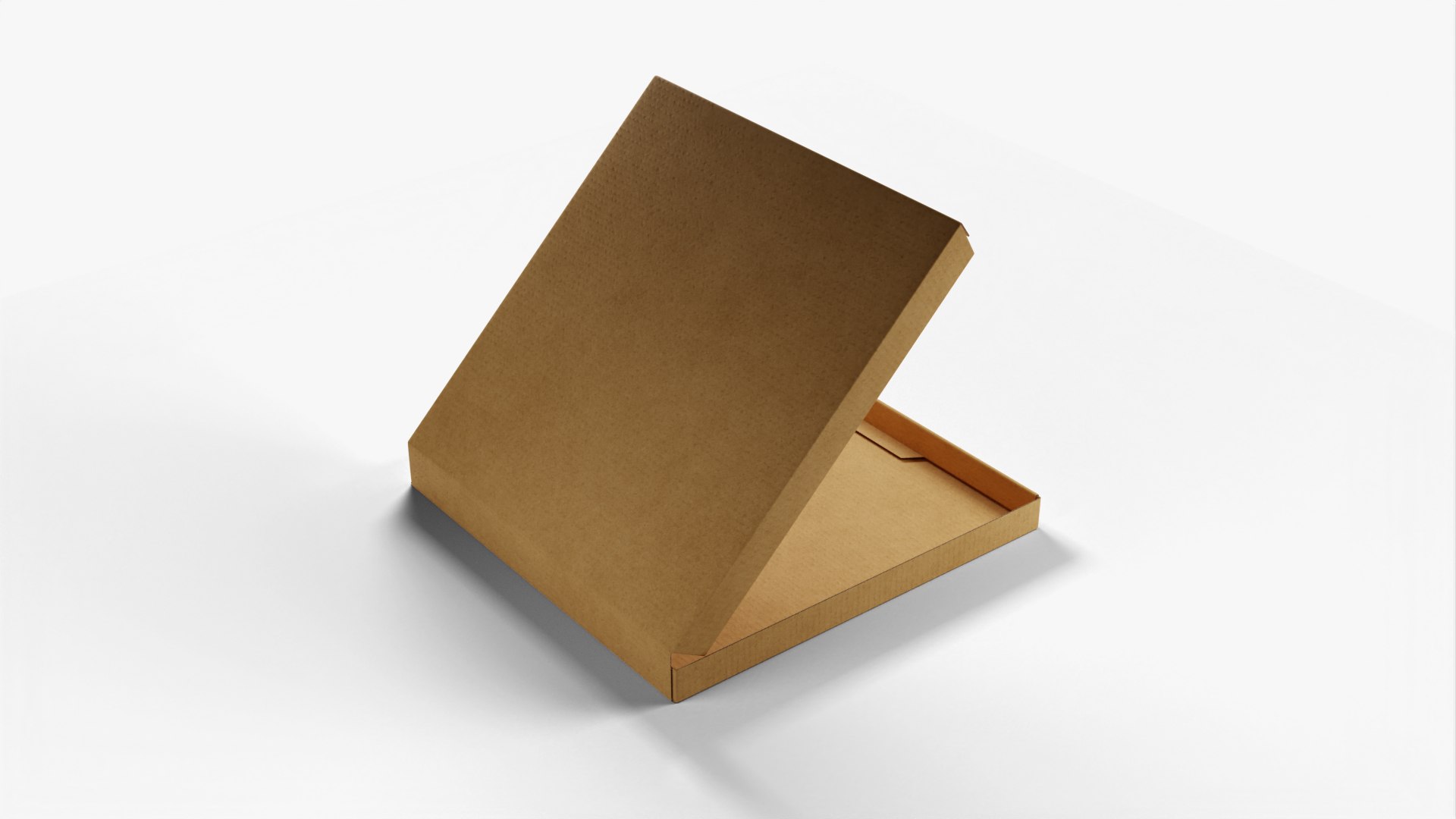 3D 10-inch Kraft Paper Open Pizza Box Model - TurboSquid 1981780