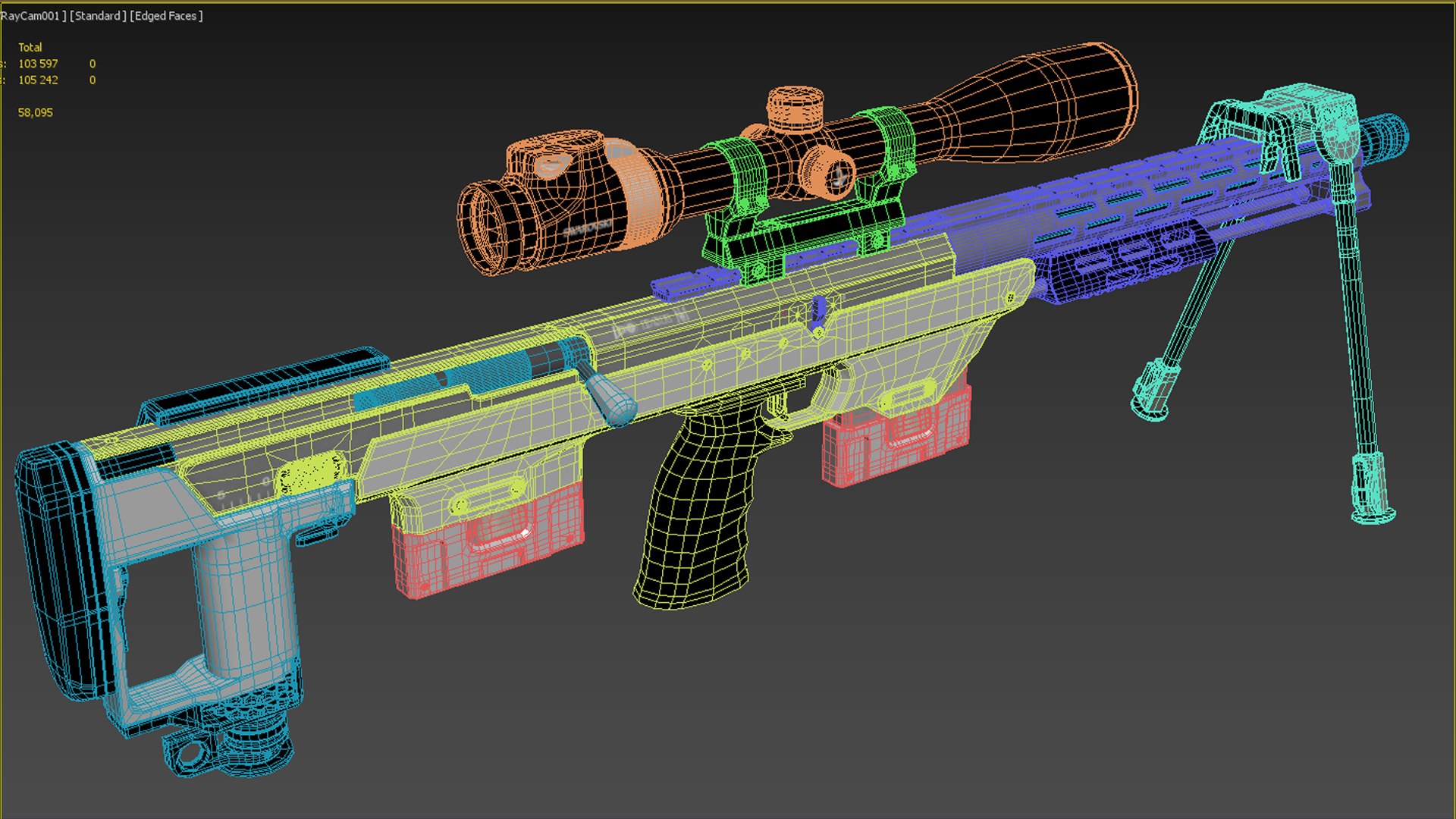 Sniper Rifle Dsr-1 3D Model - TurboSquid 1495823