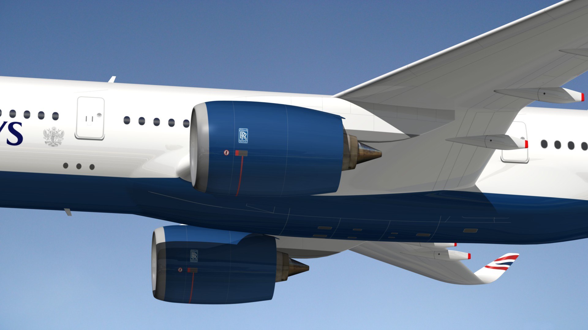 Airbus A350 British 3D - TurboSquid 1681380