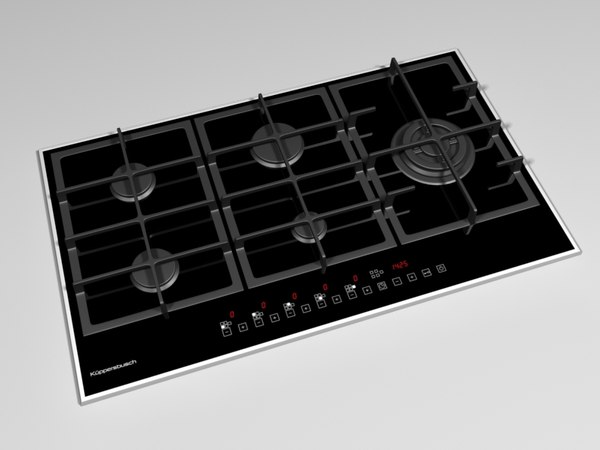 gas cooking panel 3d model