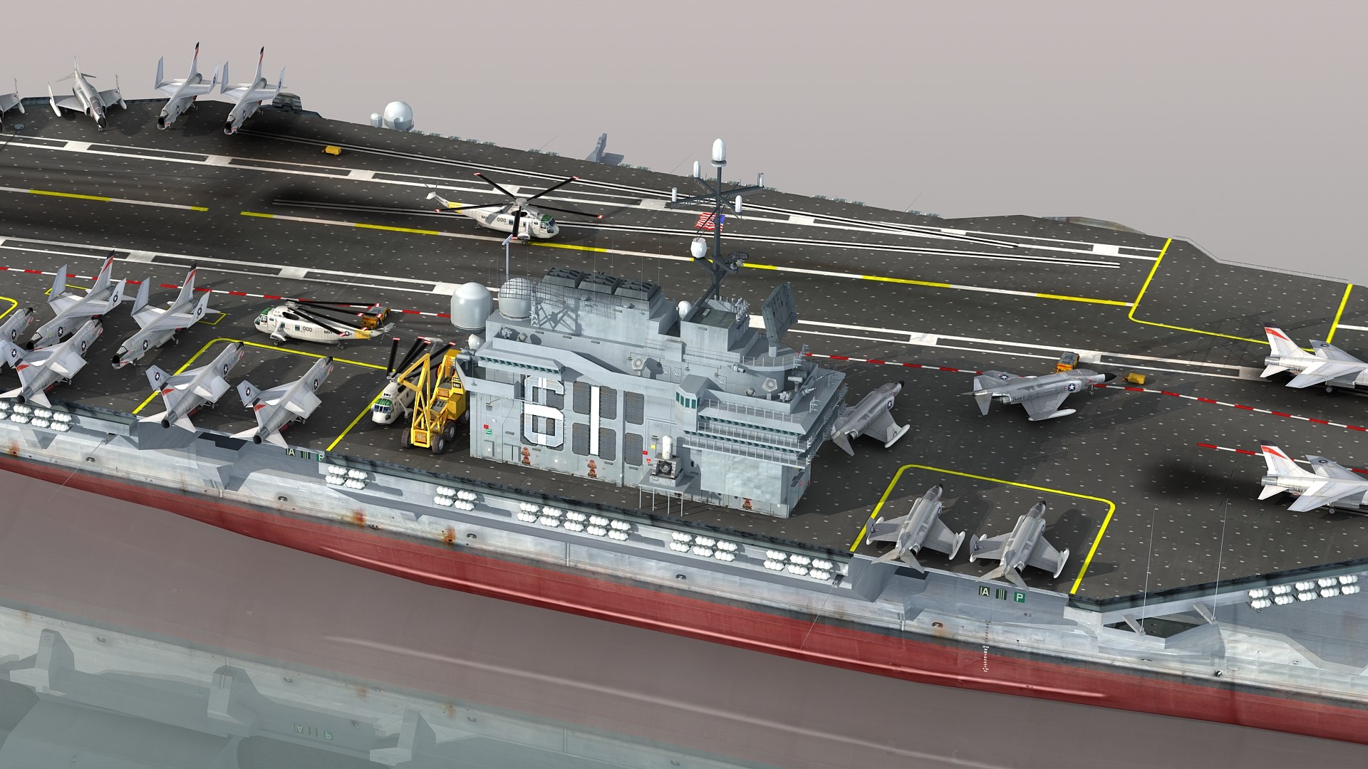 3D Model USS Ranger CV-61 - TurboSquid 1880424