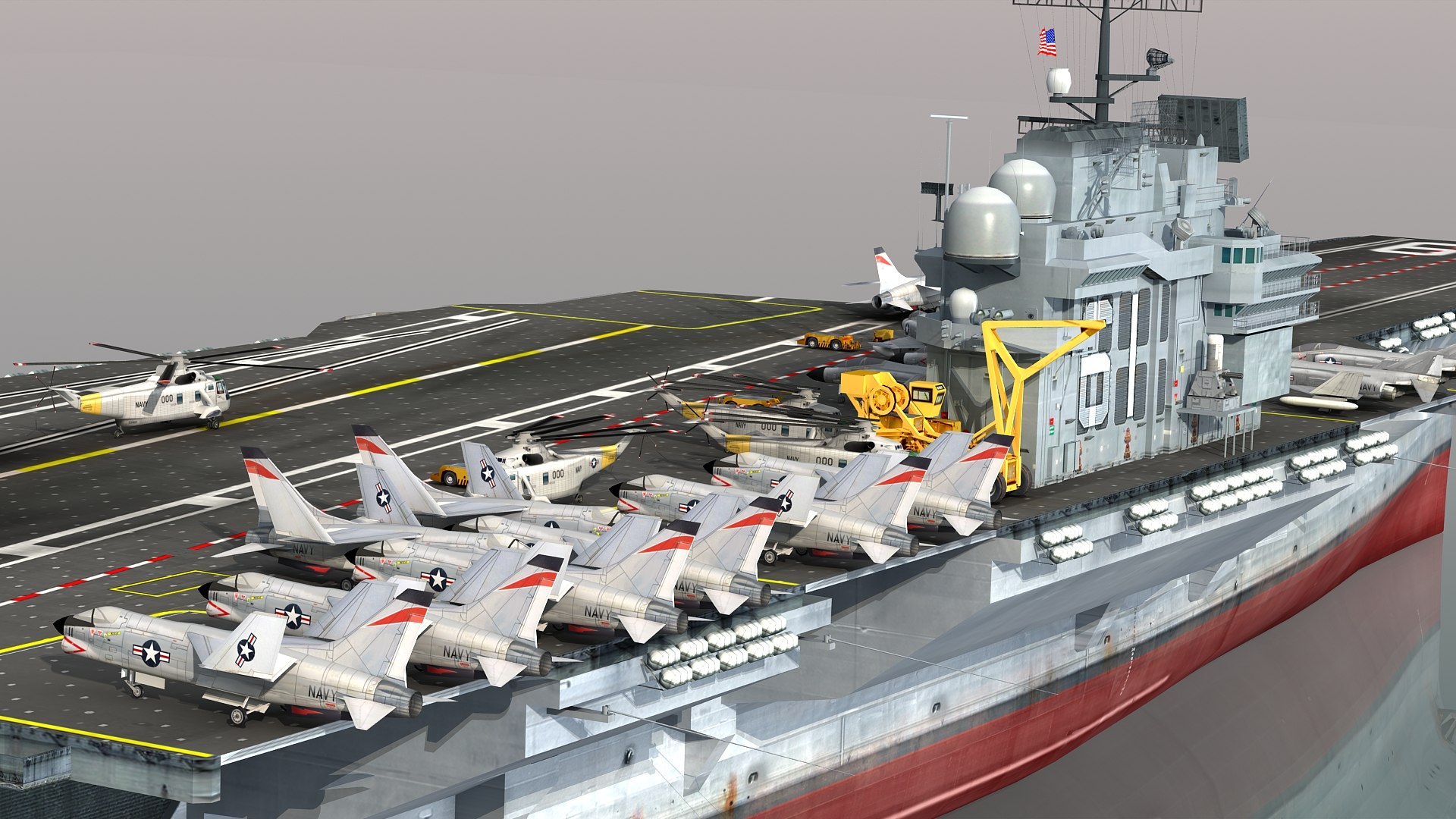 3D Model USS Ranger CV-61 - TurboSquid 1880424