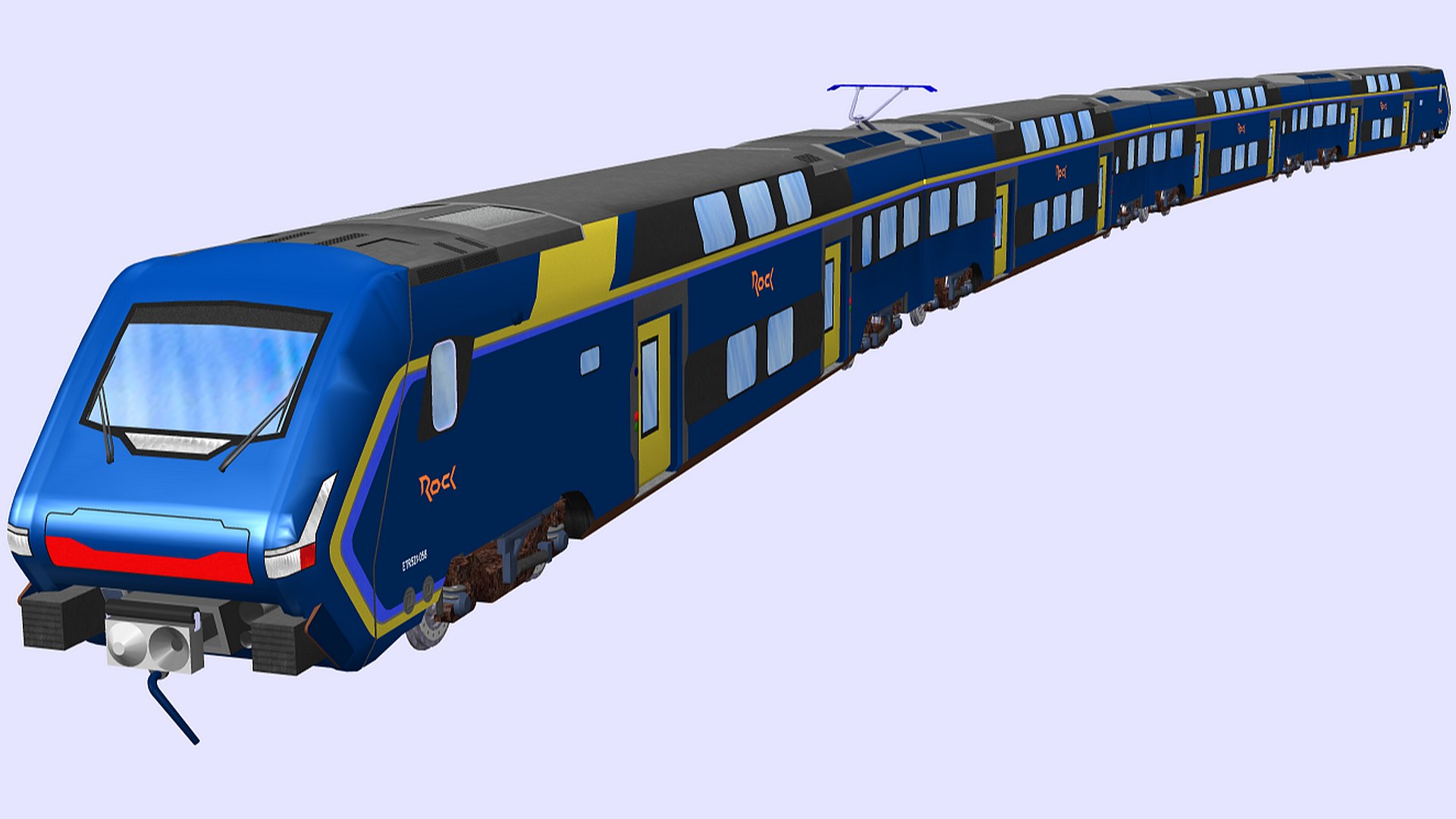 hitachi etr 521 caravaggio 고속 여객 열차 3D 모델 - TurboSquid 1833517