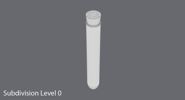 3d large test tube half
