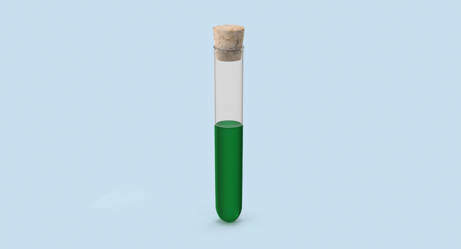 3d large test tube half