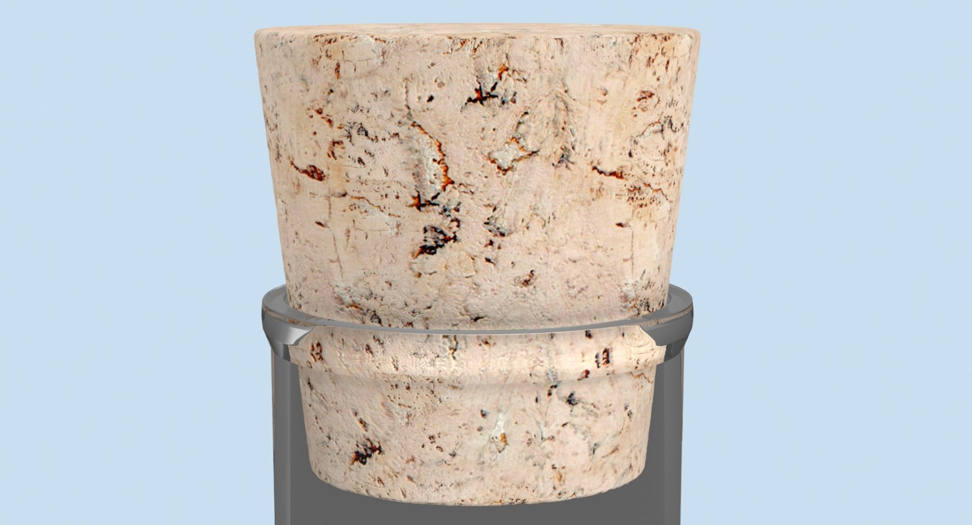 3d Large Test Tube Half