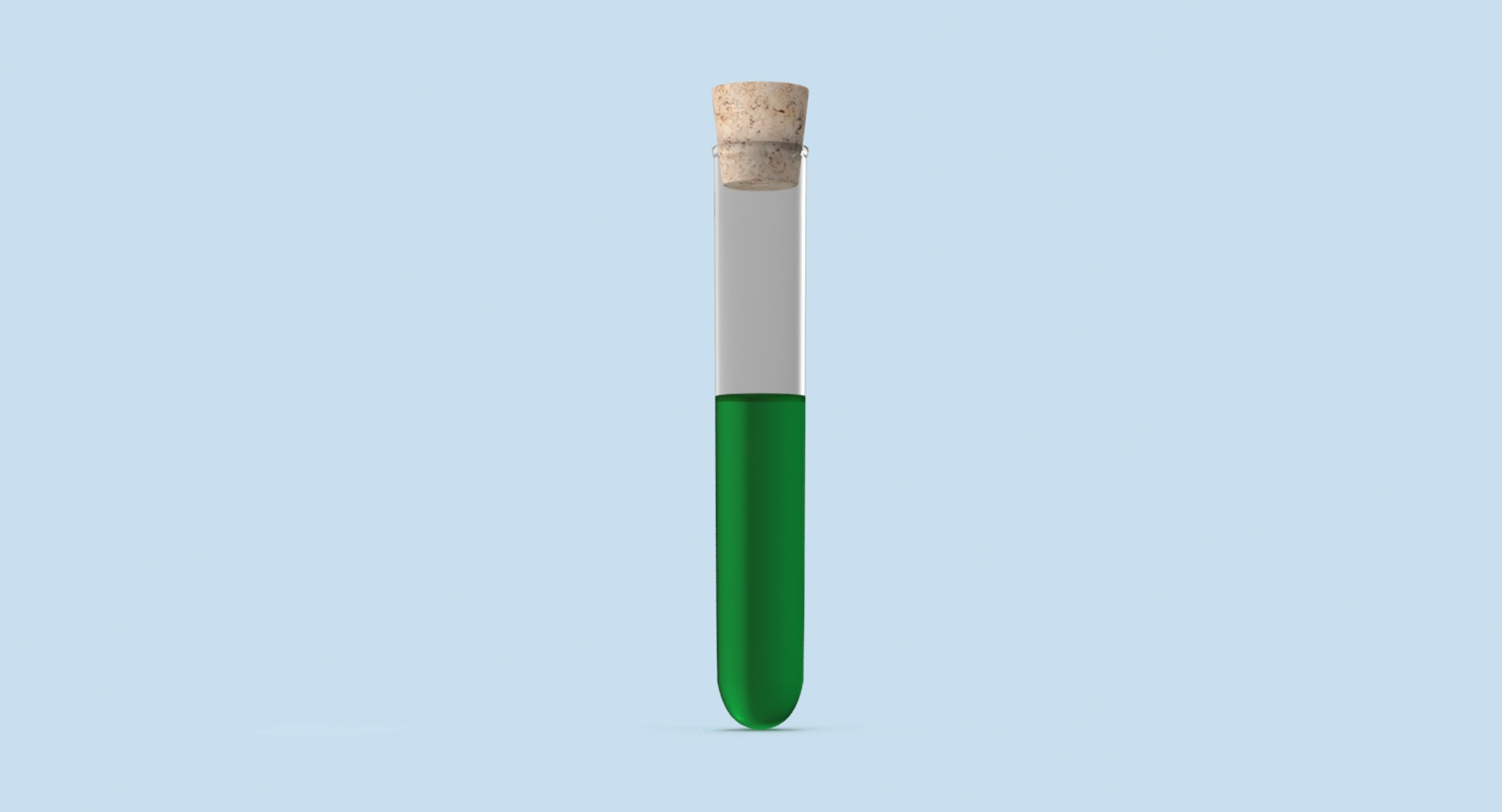 3d large test tube half