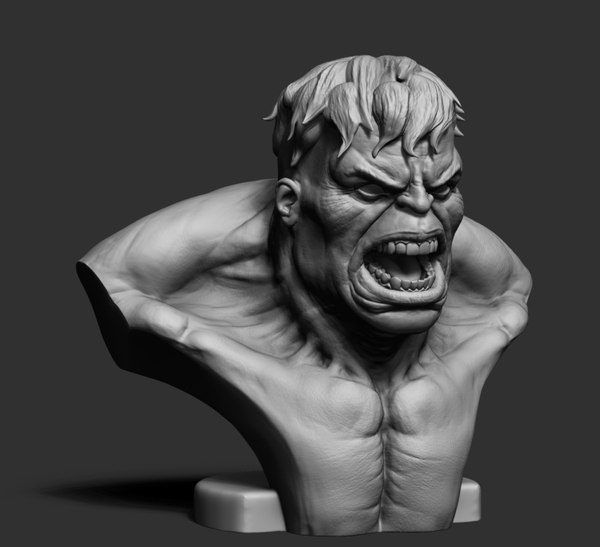 3D hellboy head zbrush - TurboSquid 1325482