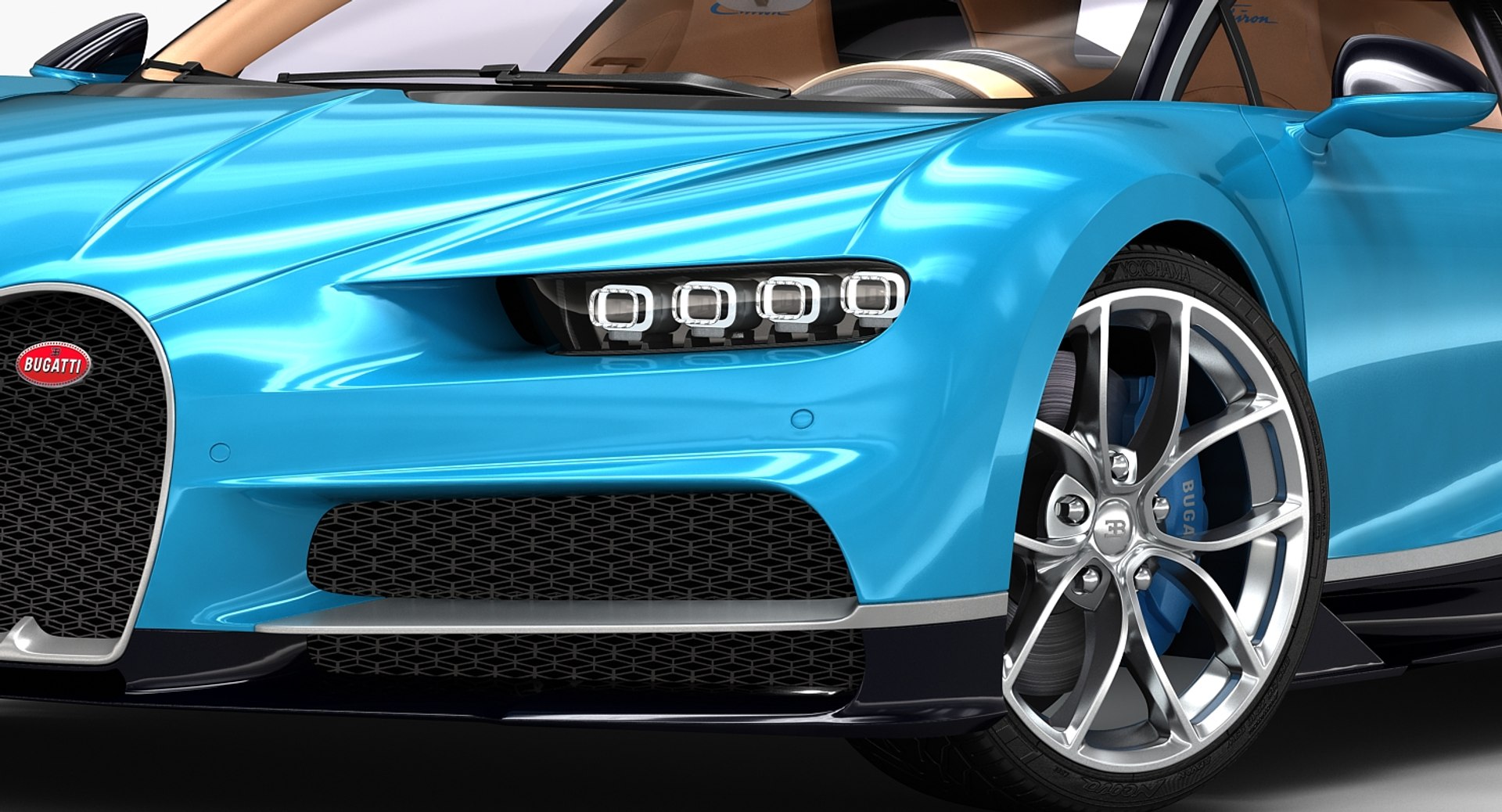 3d 2017 Bugatti Chiron Model