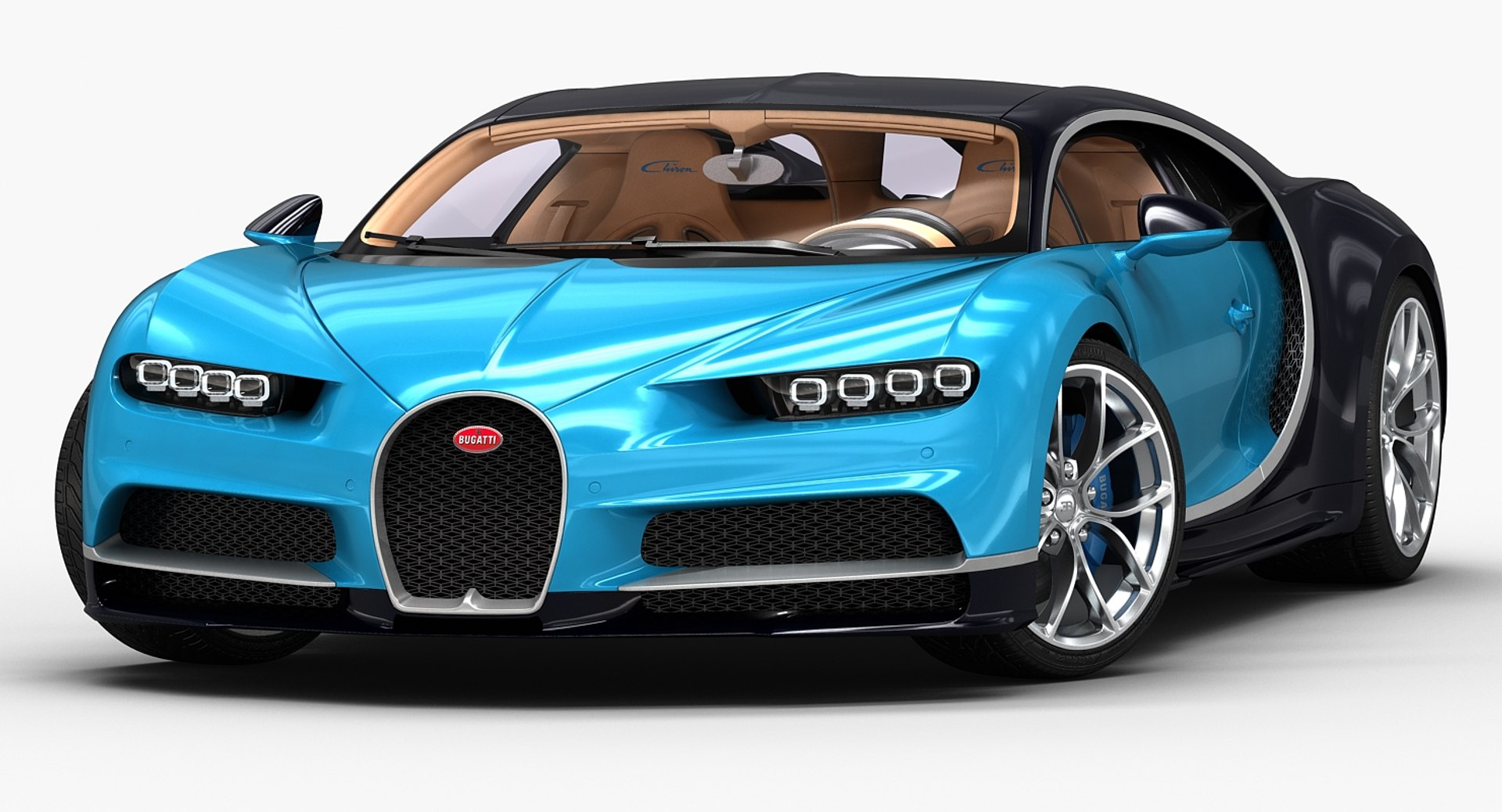 3d 2017 Bugatti Chiron Model