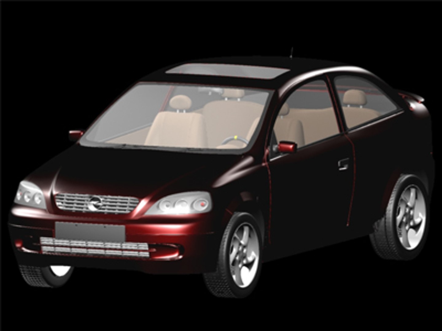 3d model opel astra