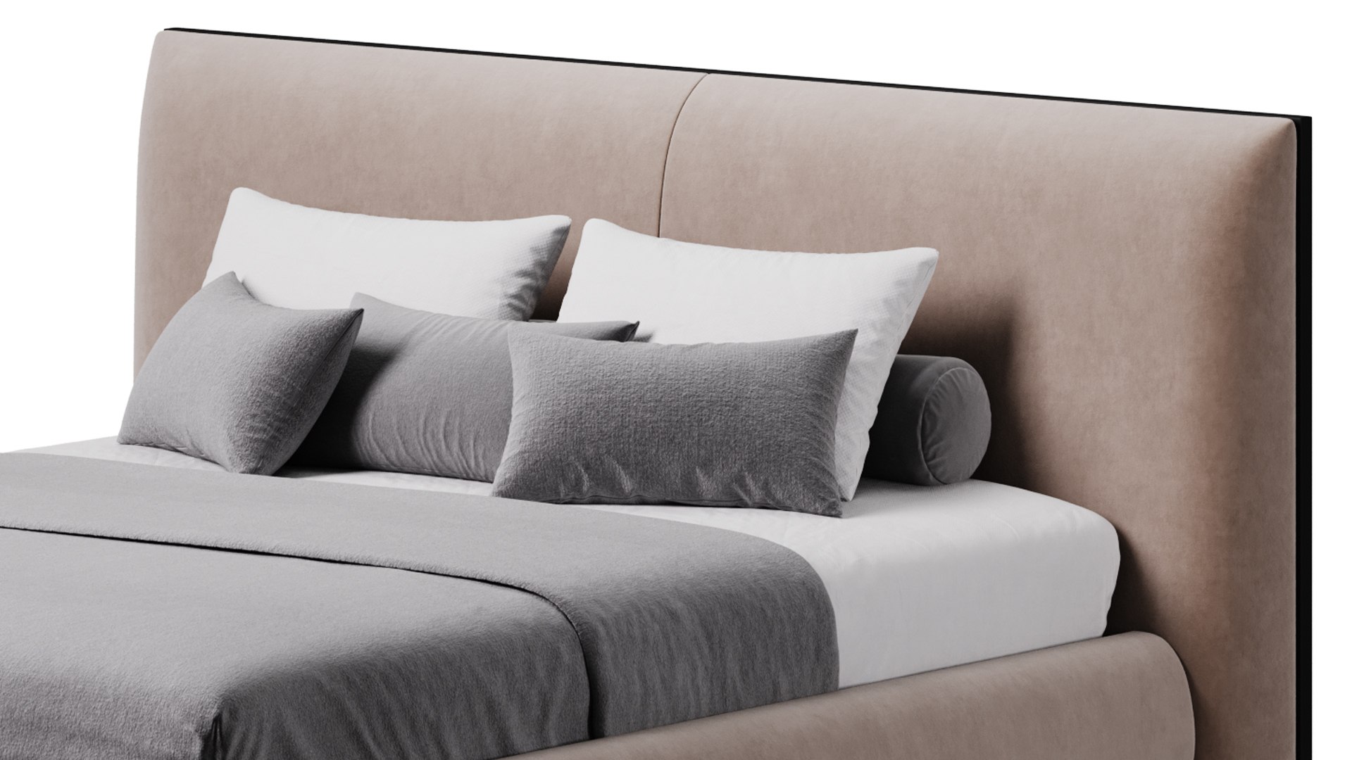 3D Model Bed Mid-Century Modern - TurboSquid 2272181