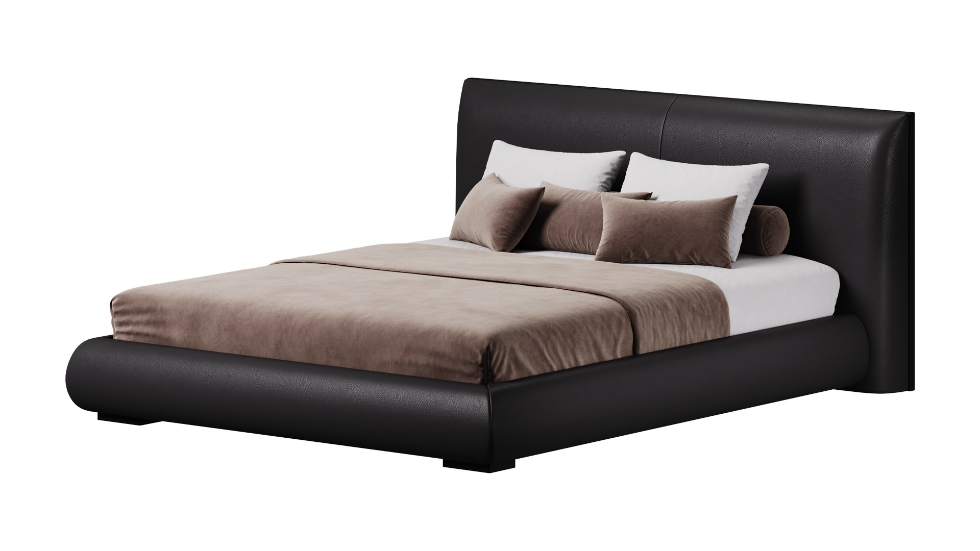 3D Model Bed Mid-Century Modern - TurboSquid 2272181