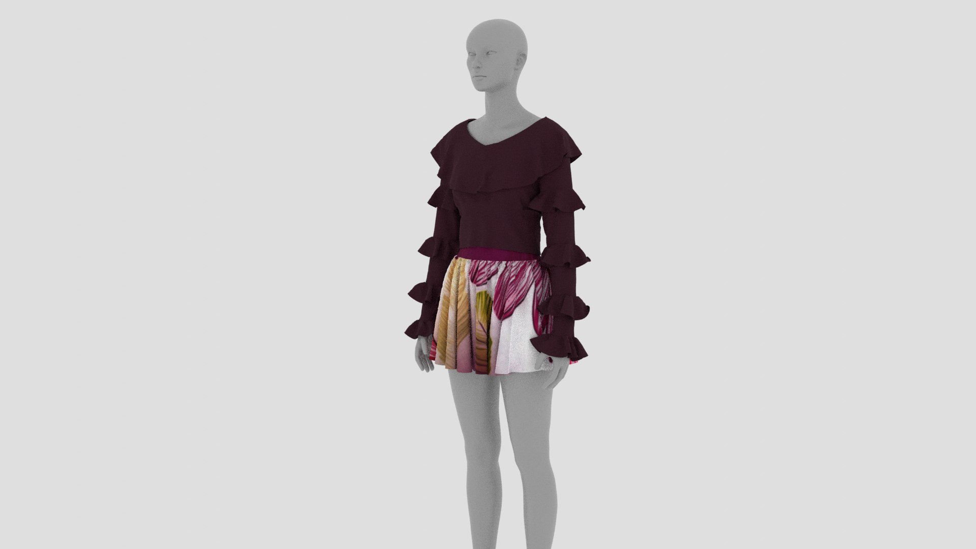 Womens Dress - Female Outfit Clothes Model - TurboSquid 2007911