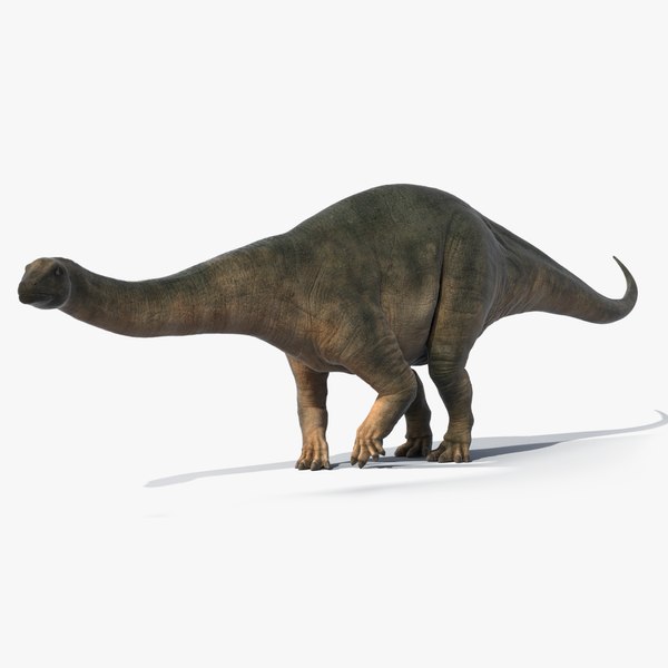 realistic brontosaurus obj