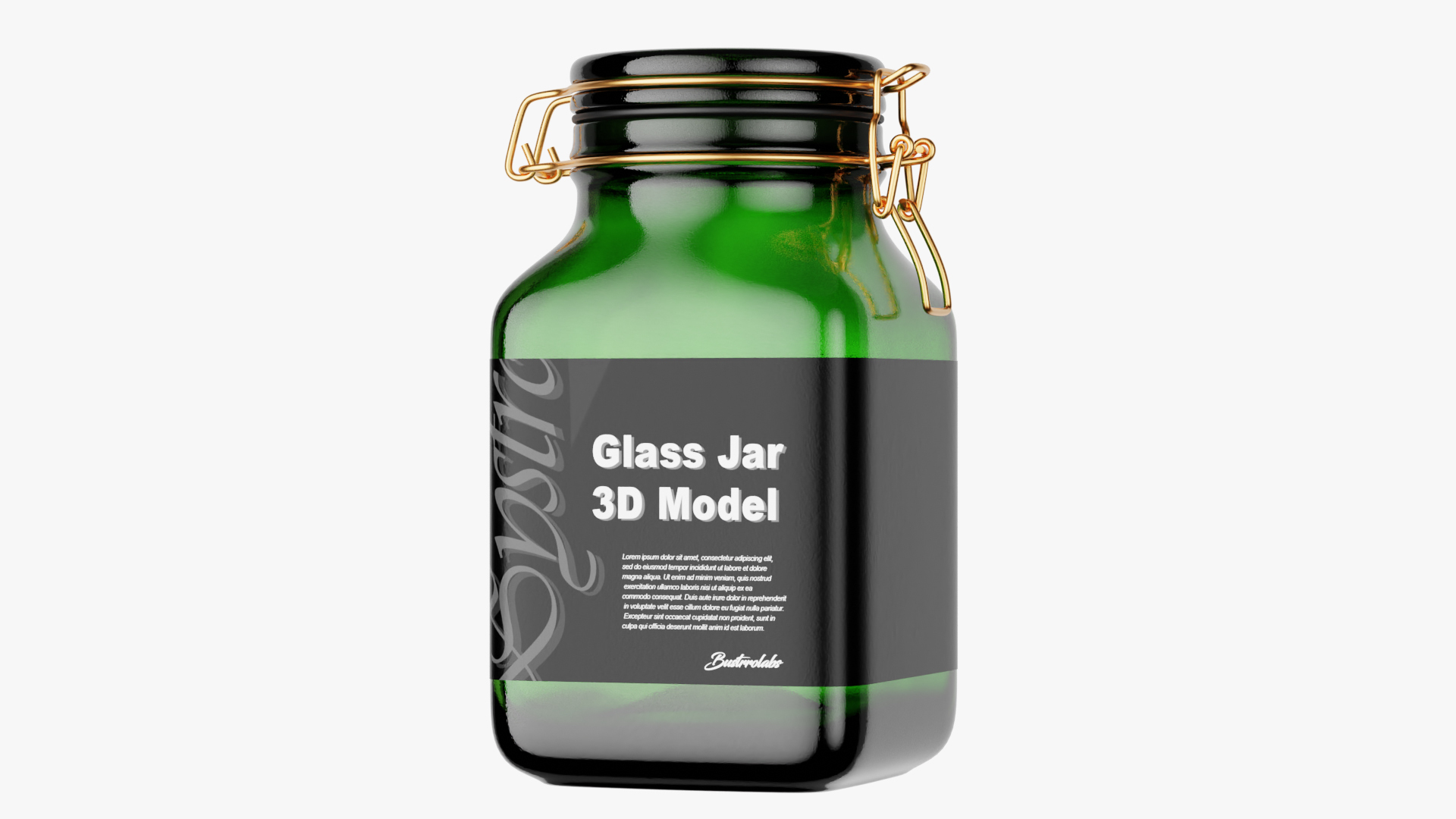 3D Model Glass Jar 4 - TurboSquid 1969257