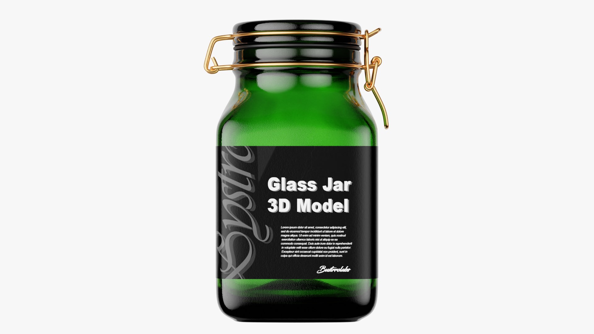 3D Model Glass Jar 4 - TurboSquid 1969257