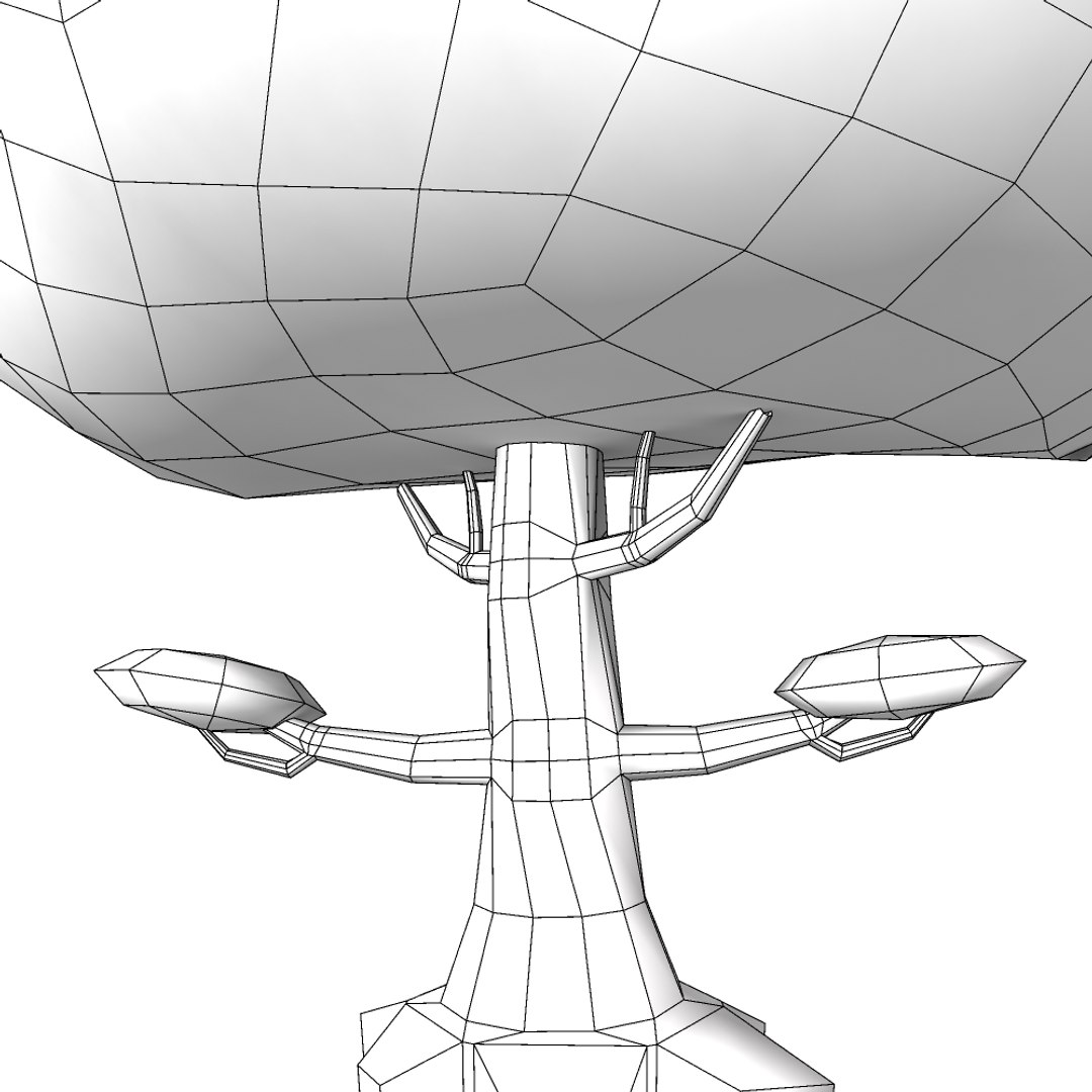 3ds max cartoon tree