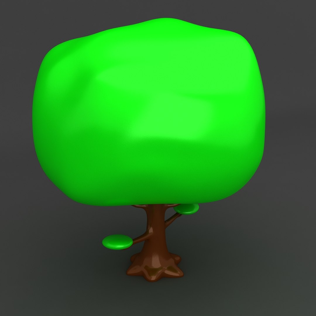 3ds max cartoon tree