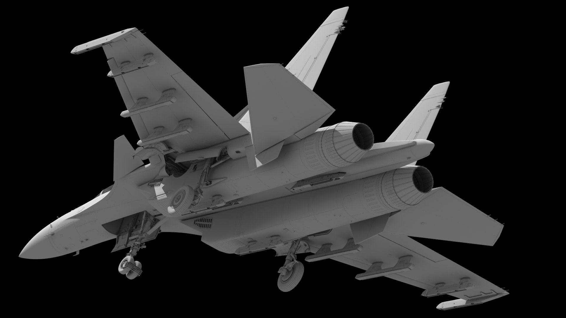 Fighter Jet Su-37 Max