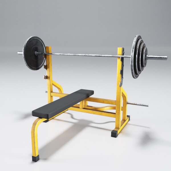 Bench press model - TurboSquid 1290786