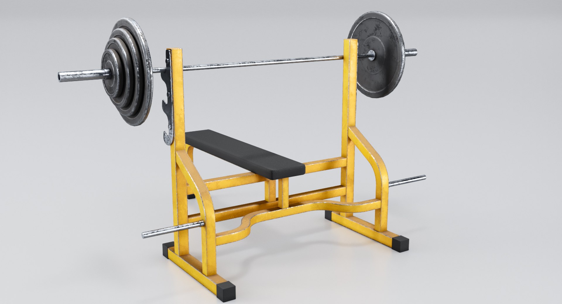 Bench Press Model - TurboSquid 1290786