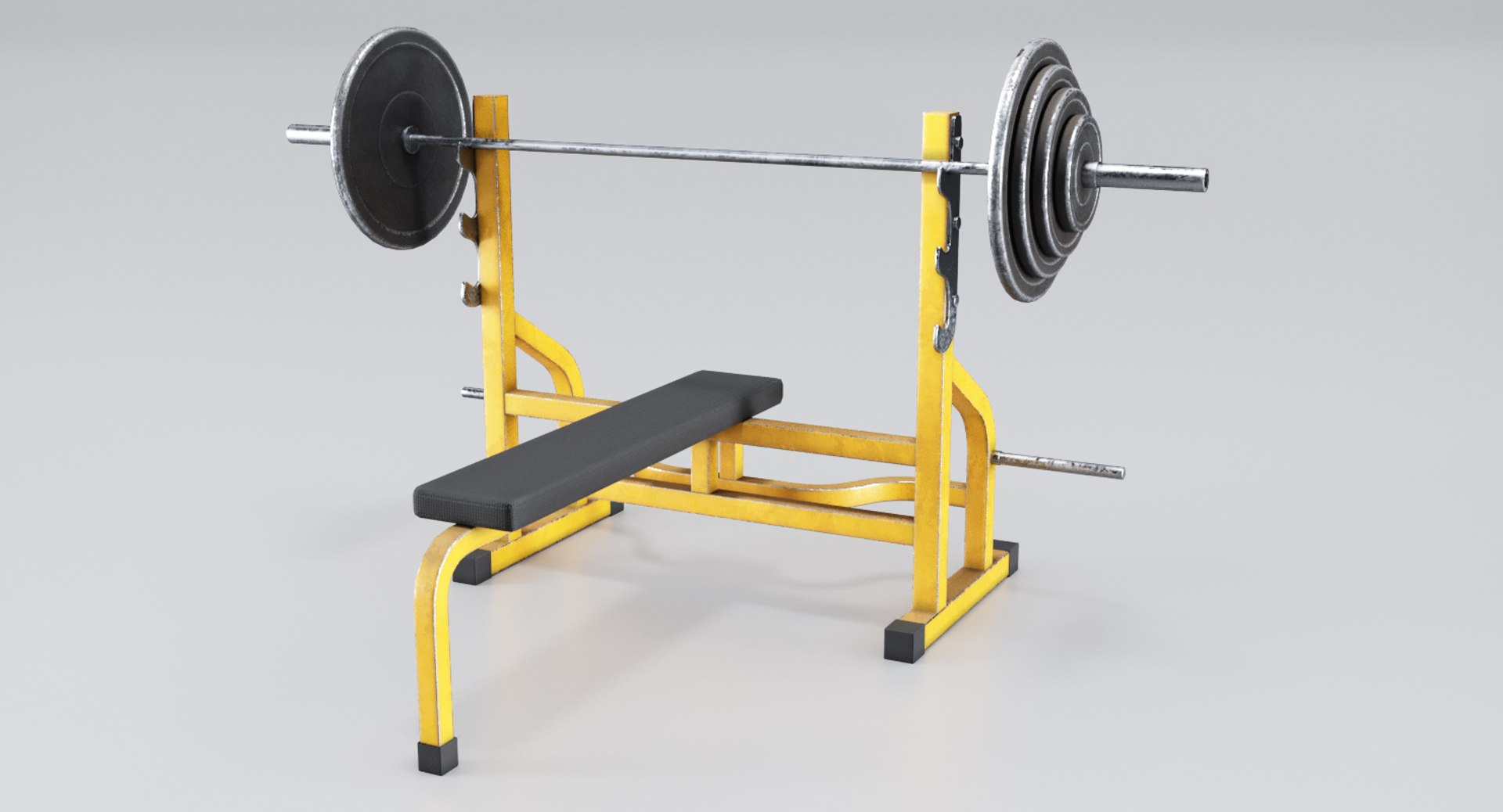 Bench Press Model - TurboSquid 1290786