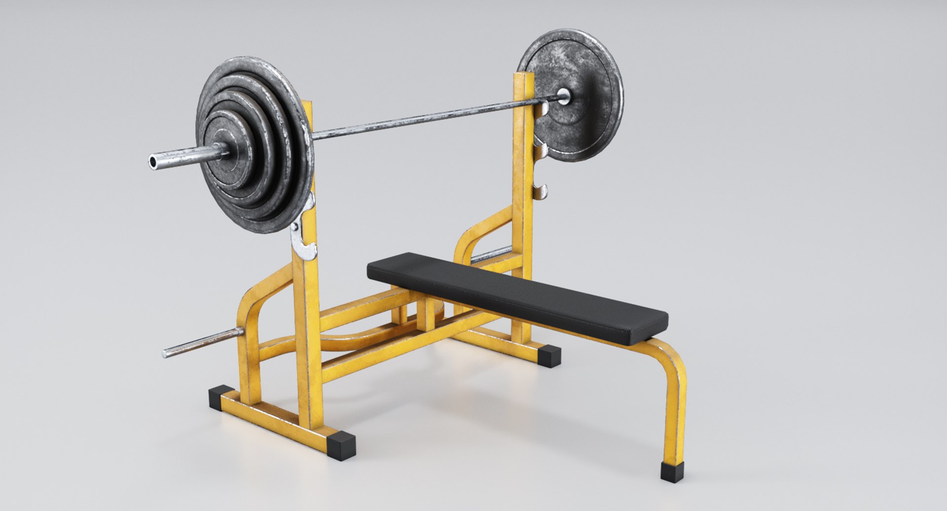 Bench Press Model - TurboSquid 1290786