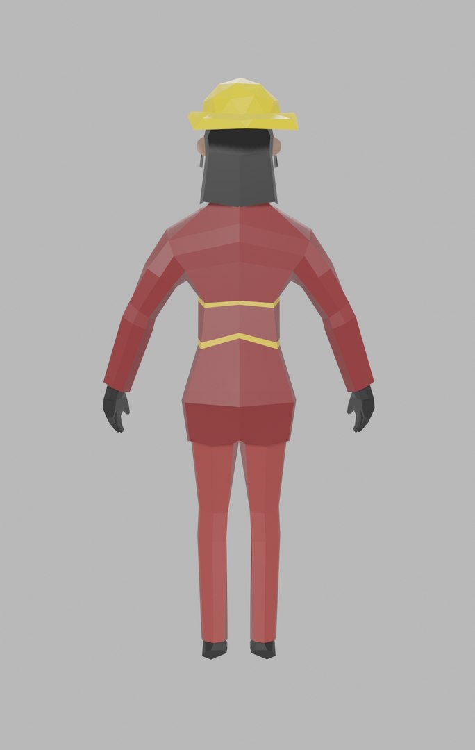 Firefighter Woman Rigged Unity 3D Model - TurboSquid 1567185