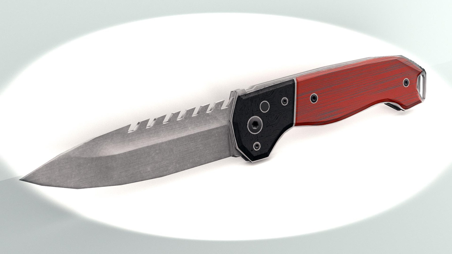 3d model knife