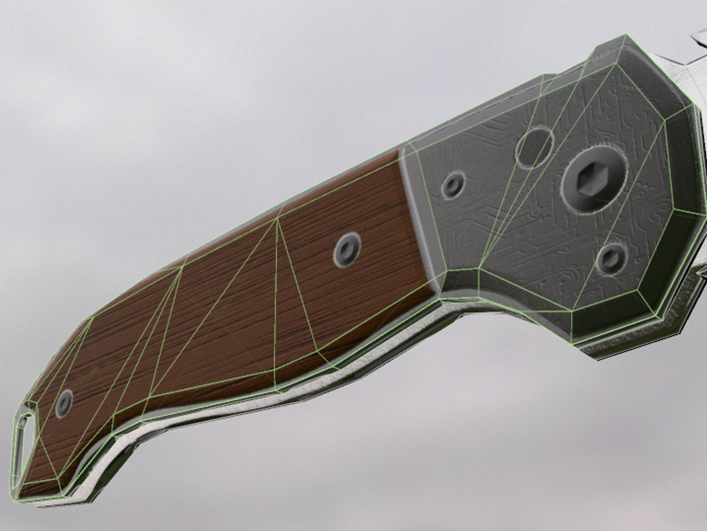 3d model knife