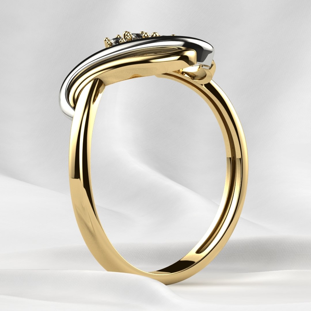 Rhodium Plating Gold Ring 3D Model - TurboSquid 1806501
