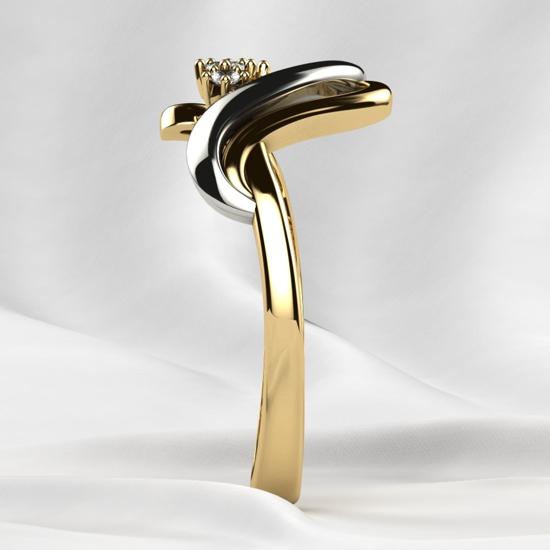 Rhodium Plating Gold Ring 3D Model - TurboSquid 1806501