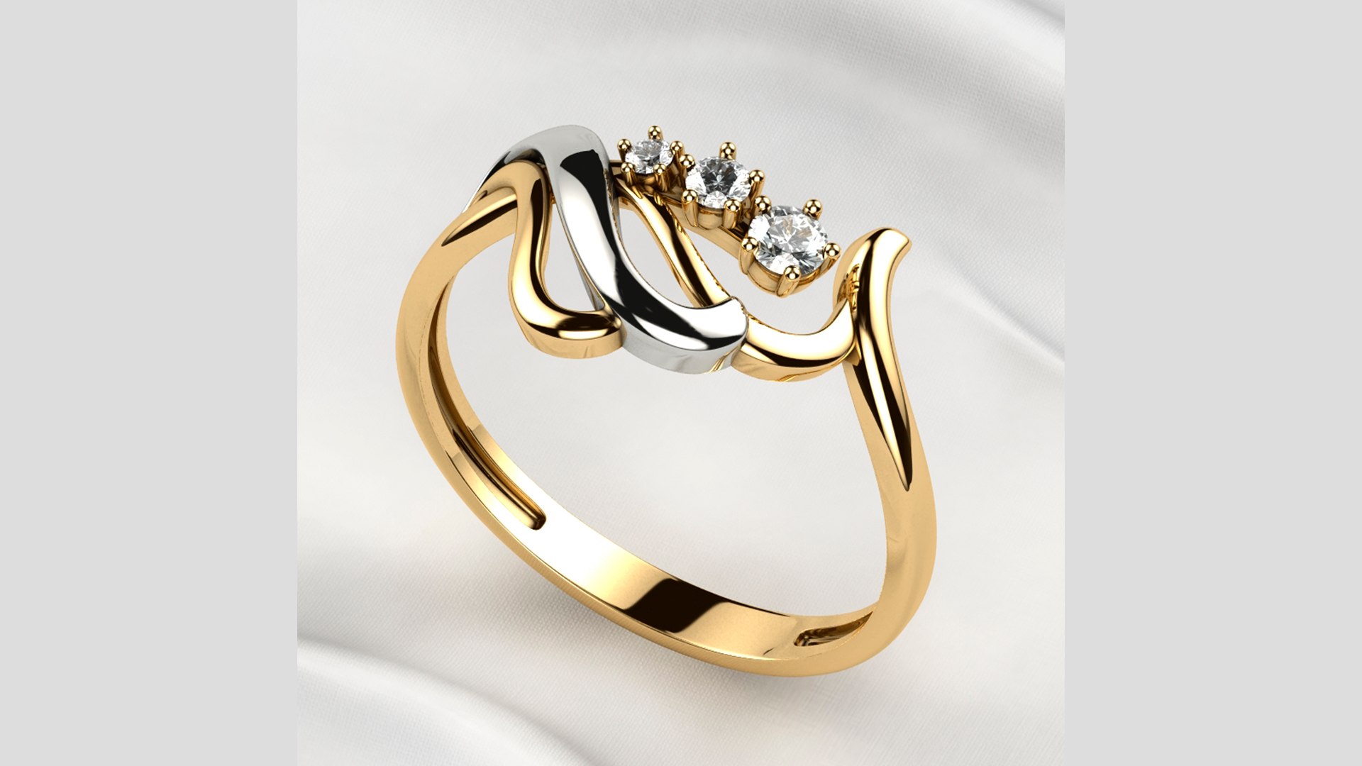 Rhodium Plating Gold Ring 3D Model - TurboSquid 1806501