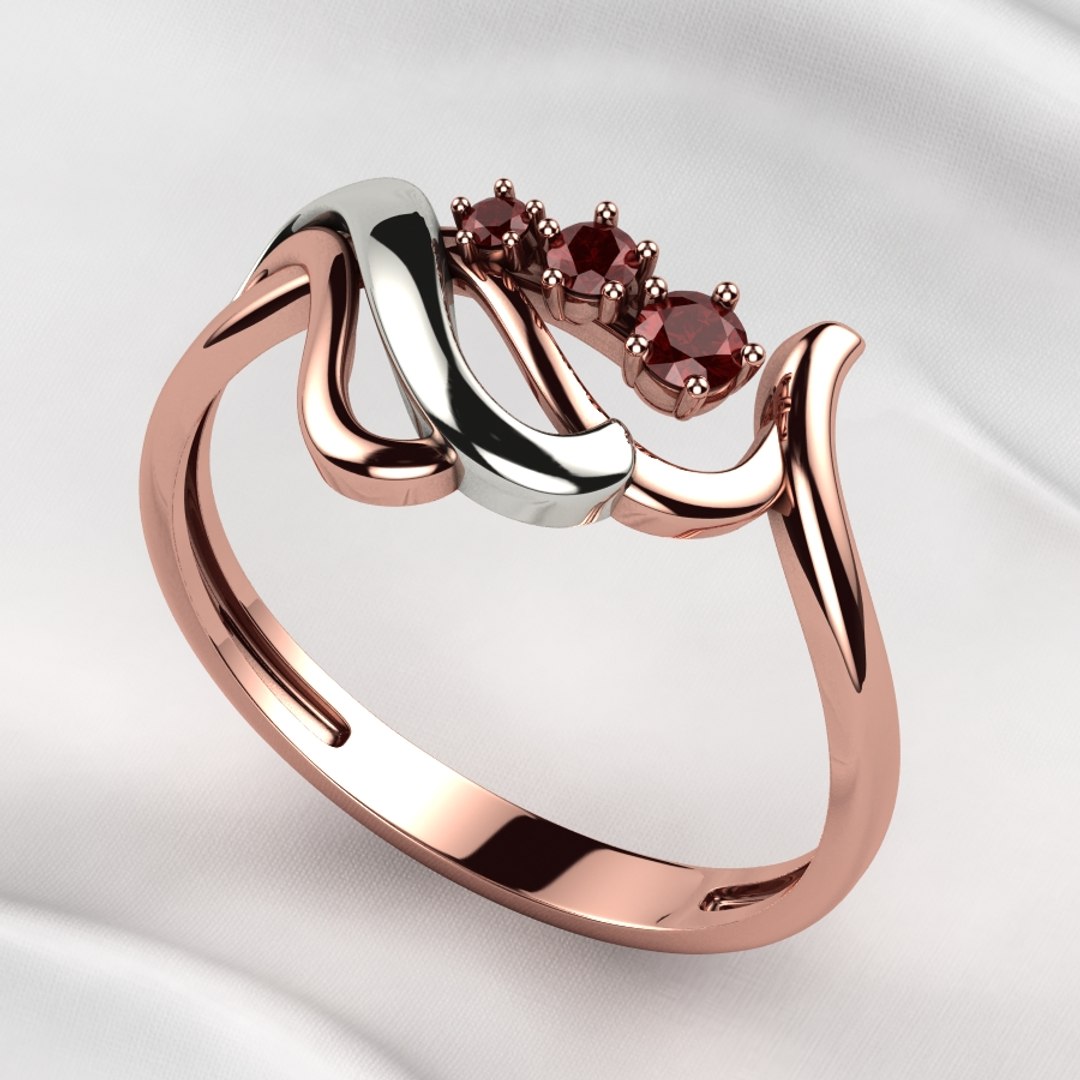 Rhodium Plating Gold Ring 3D Model - TurboSquid 1806501