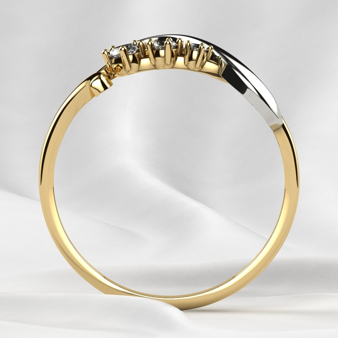 Rhodium Plating Gold Ring 3D Model - TurboSquid 1806501