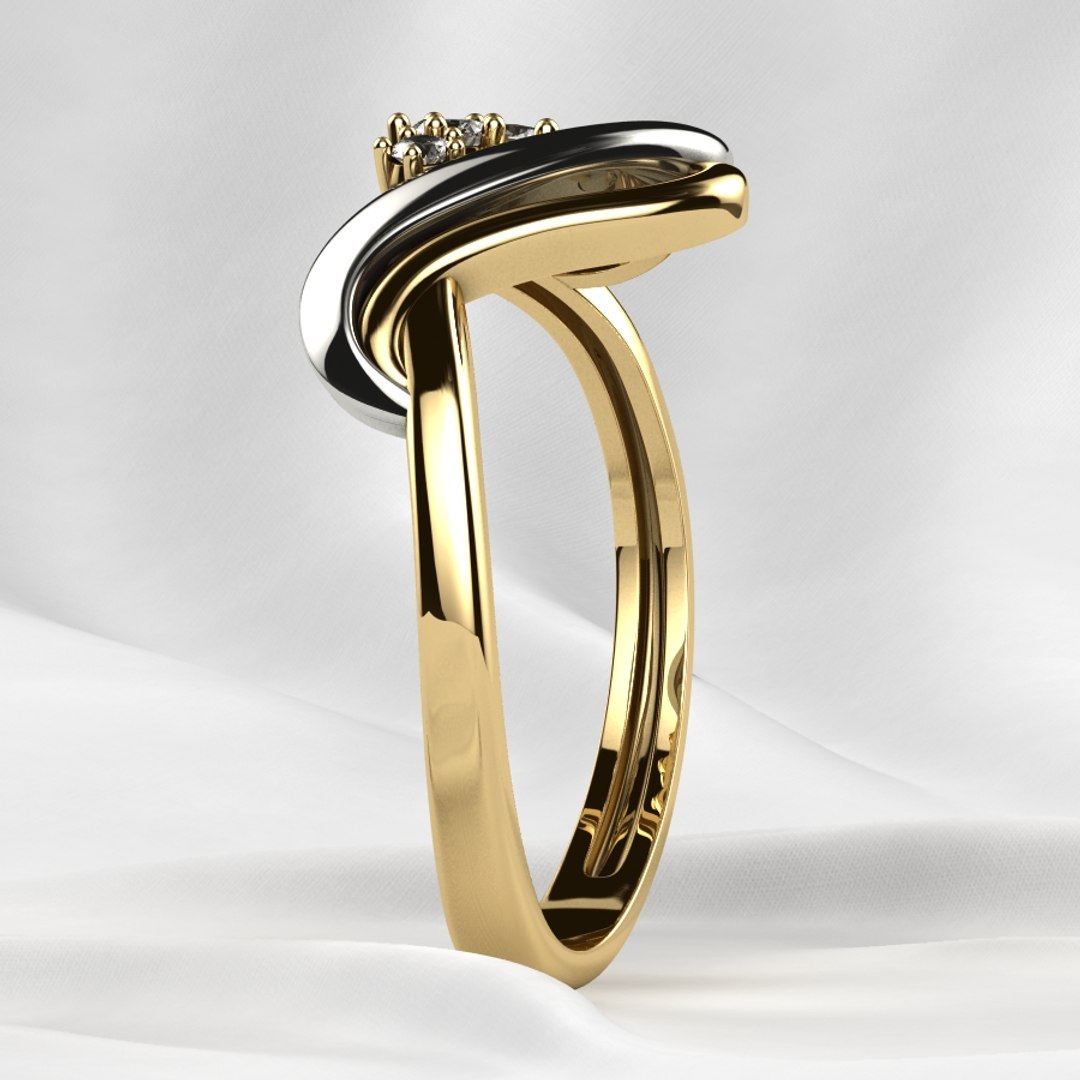 Rhodium Plating Gold Ring 3D Model - TurboSquid 1806501