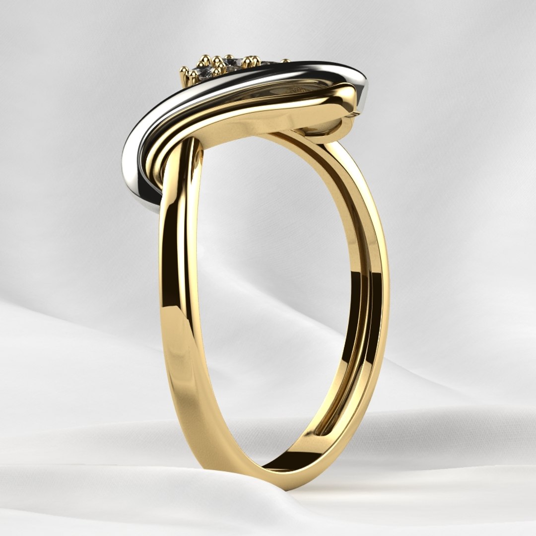 Rhodium Plating Gold Ring 3D Model - TurboSquid 1806501