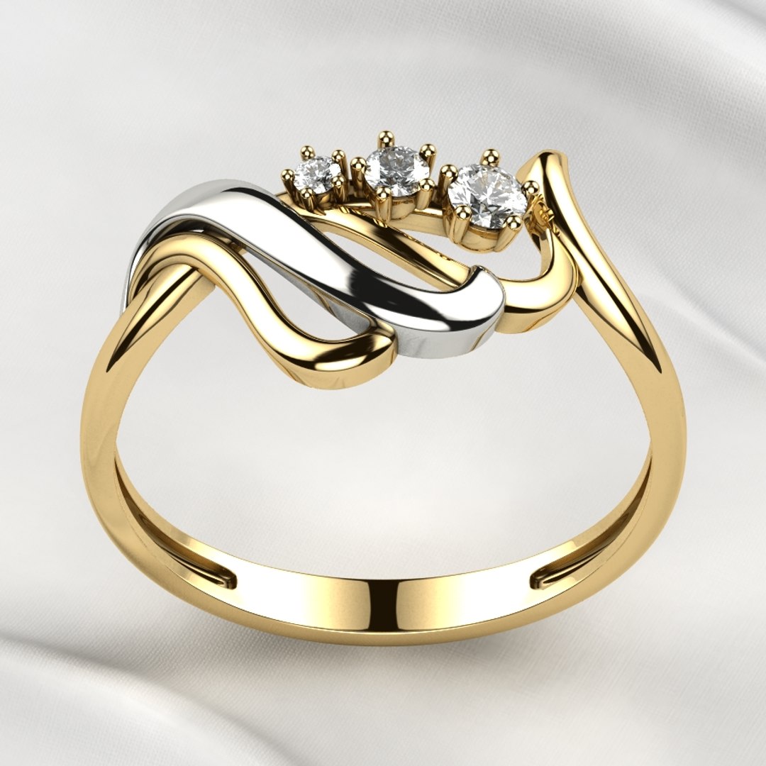 Rhodium Plating Gold Ring 3D Model - TurboSquid 1806501