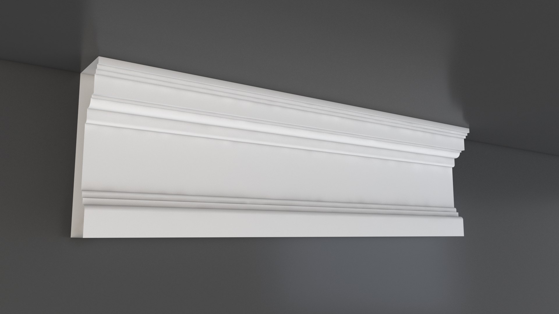 3D Cornice 187 Straight Model - TurboSquid 2038448