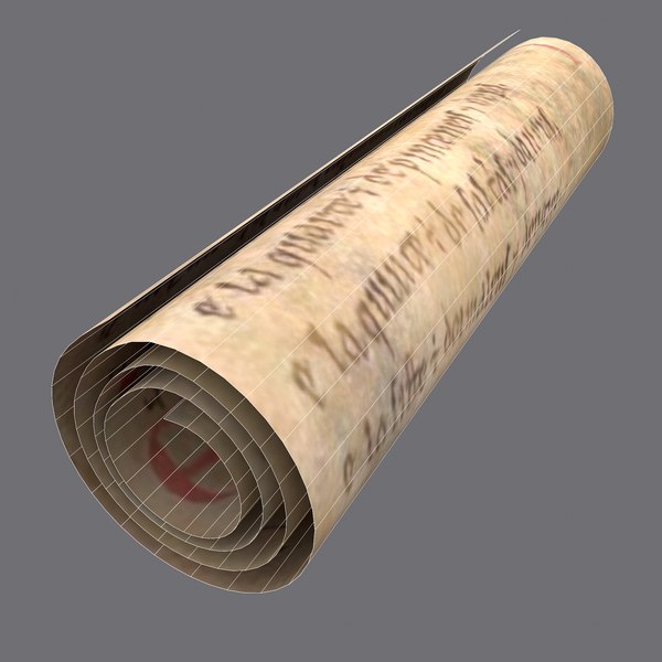 Chanson de Roland Scroll 3D model - TurboSquid 1731660