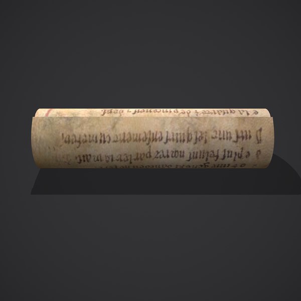 Chanson de Roland Scroll 3D model - TurboSquid 1731660