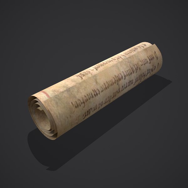 Chanson de Roland Scroll 3D model - TurboSquid 1731660