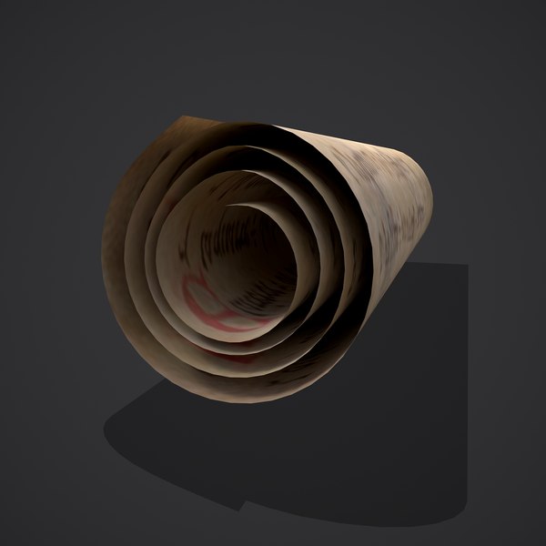 Chanson de Roland Scroll 3D model - TurboSquid 1731660