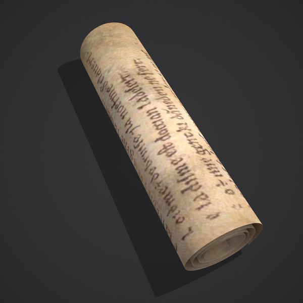 Chanson de Roland Scroll 3D model - TurboSquid 1731660