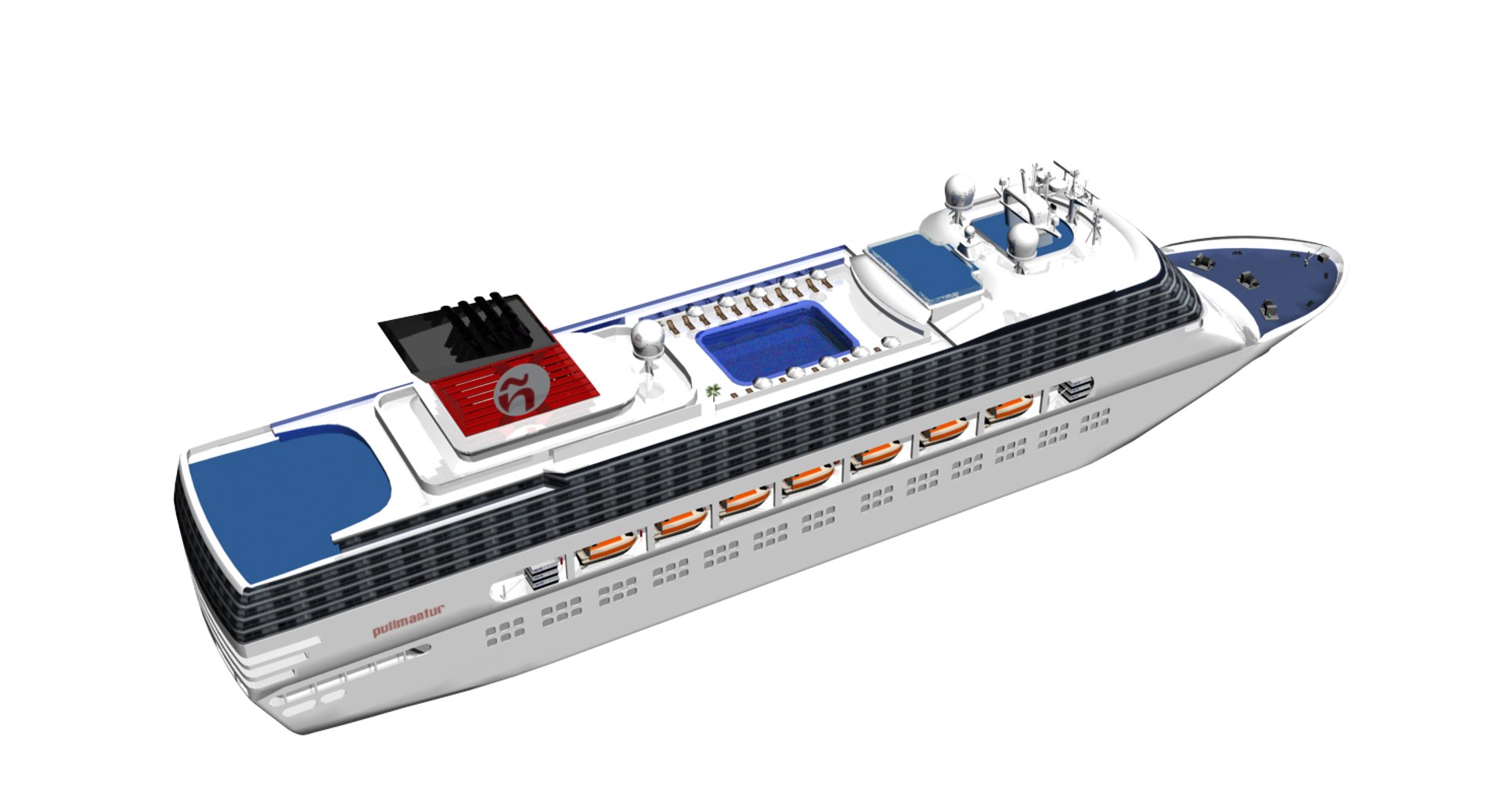 Zenith Cruiser Ship 3d Model