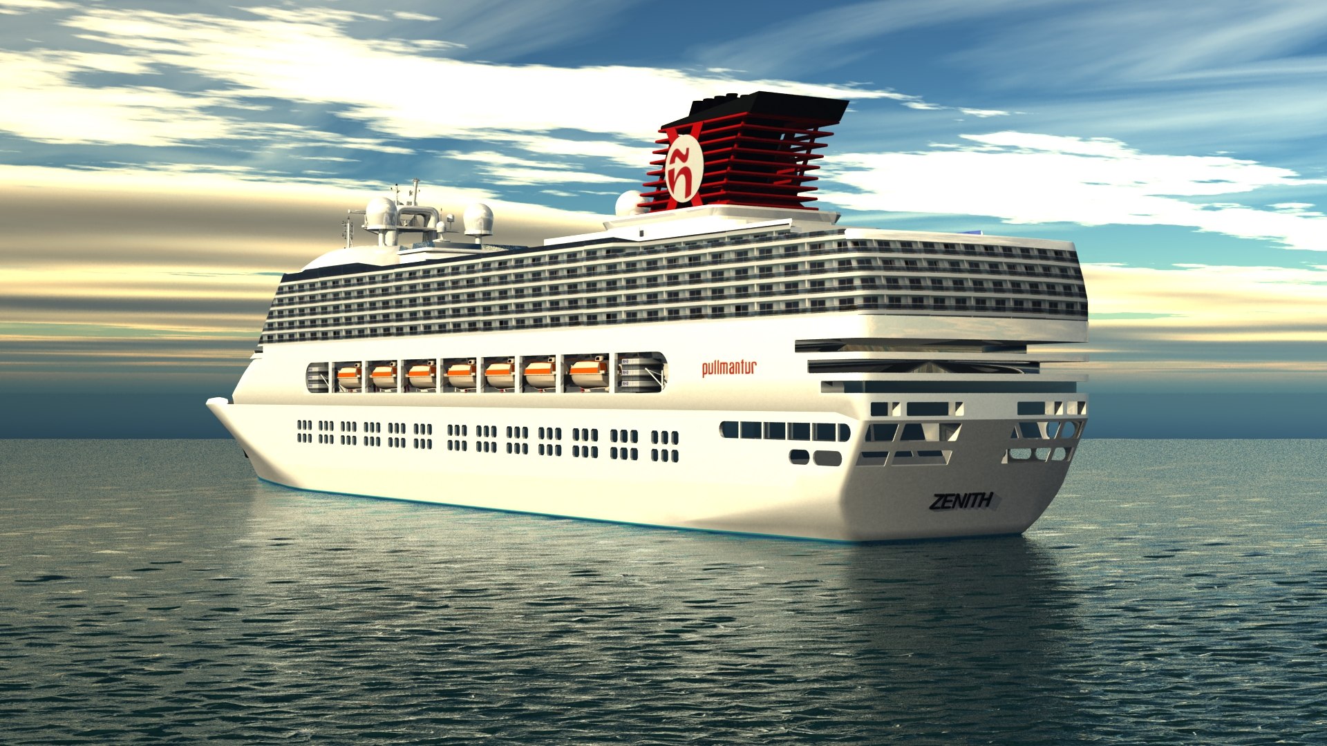 Zenith Cruiser Ship 3d Model